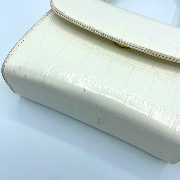Bags | Crocodile Embossed Mini Handbag | Poshmark